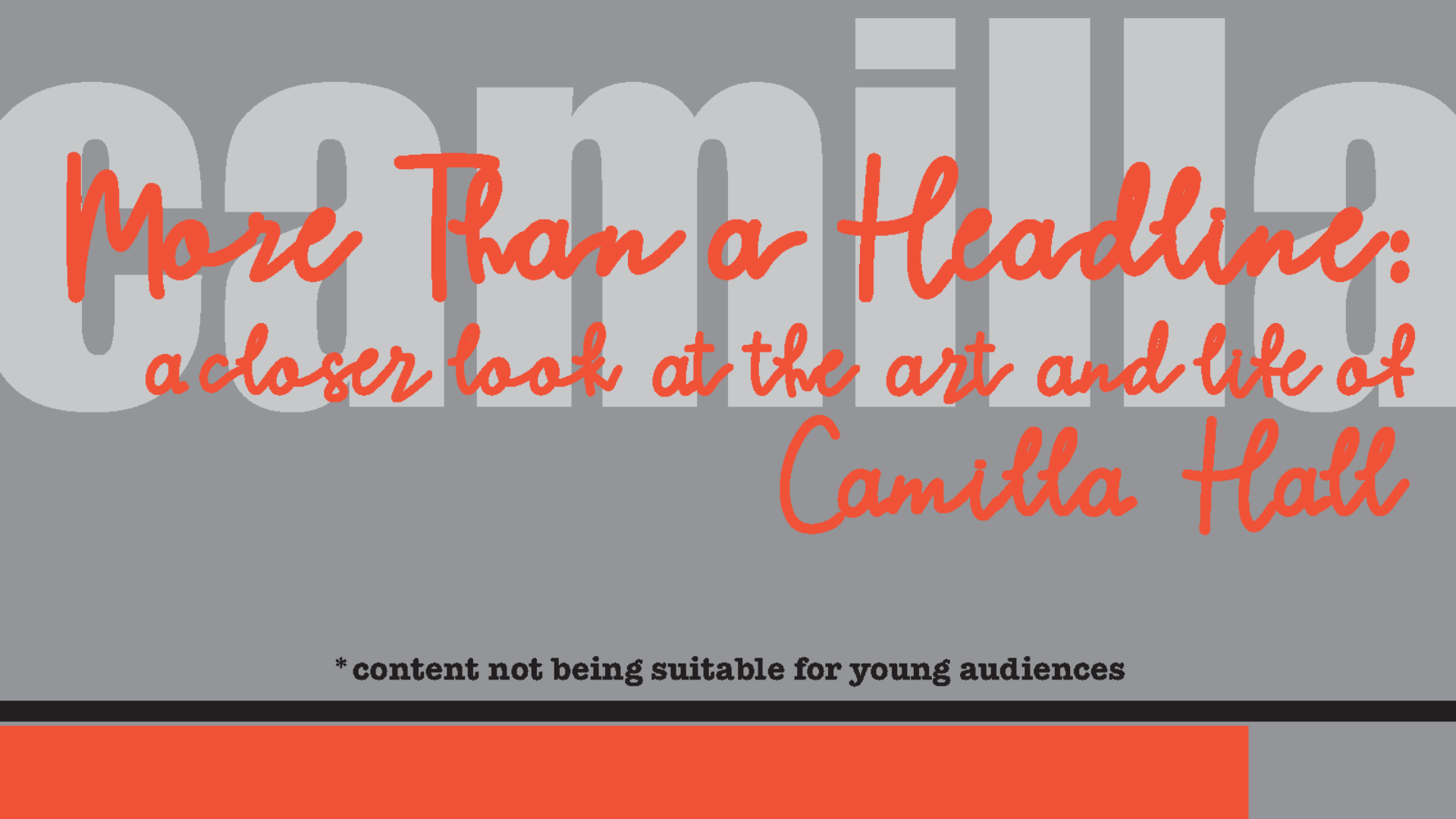 More Than a Headline: A Closer Look at the Art and Life of Camilla Hall | Nicollet County ...